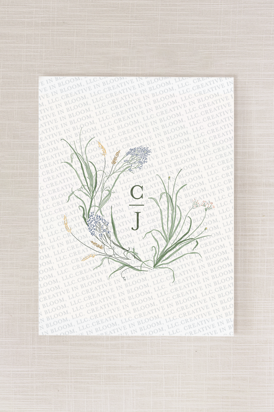 Clare Collection | Wedding Monogram Digital File – Creative in Bloom