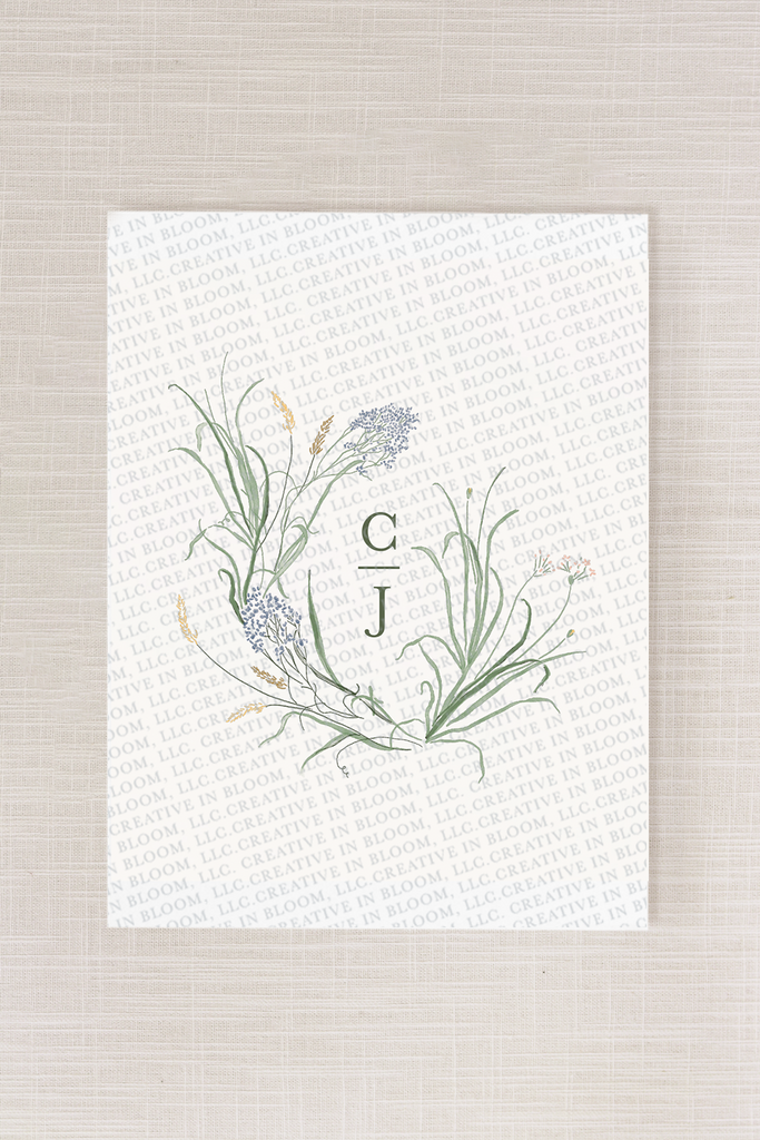 Clare Collection | Wedding Monogram Digital File – Creative in Bloom
