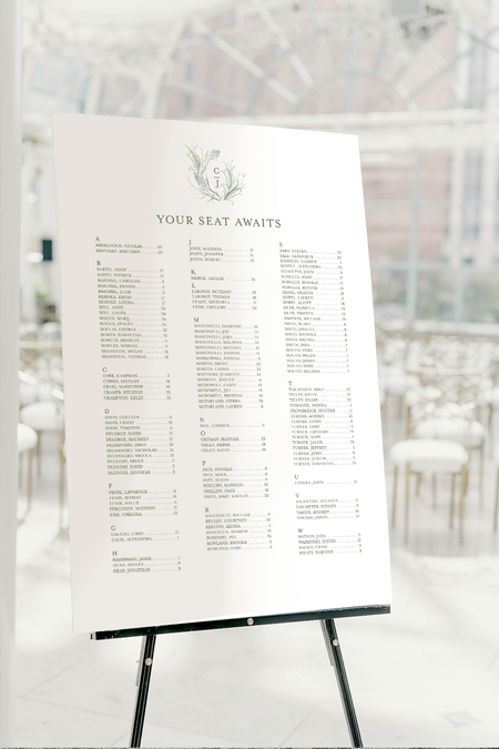 Clare Collection Laminated Seating Chart 36"x48" | PURCHASE – Creative ...