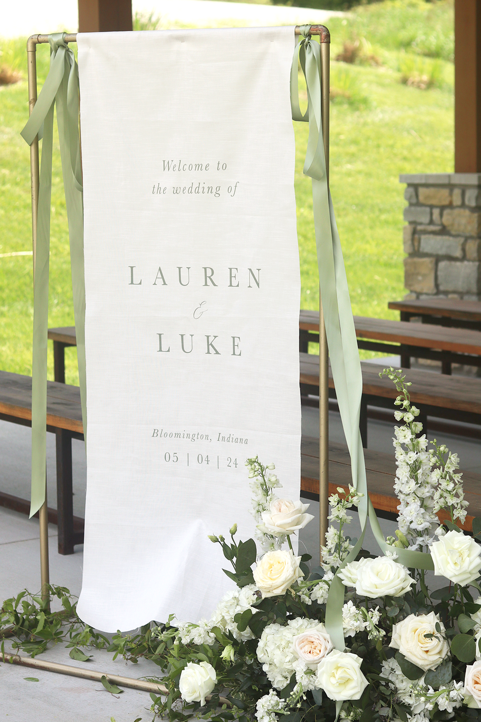 Linen Welcome Sign | PURCHASE – Creative in Bloom