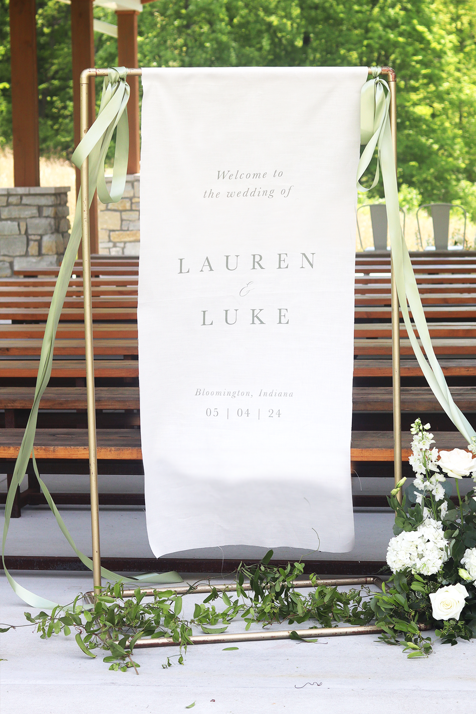 Linen Welcome Sign | PURCHASE – Creative in Bloom