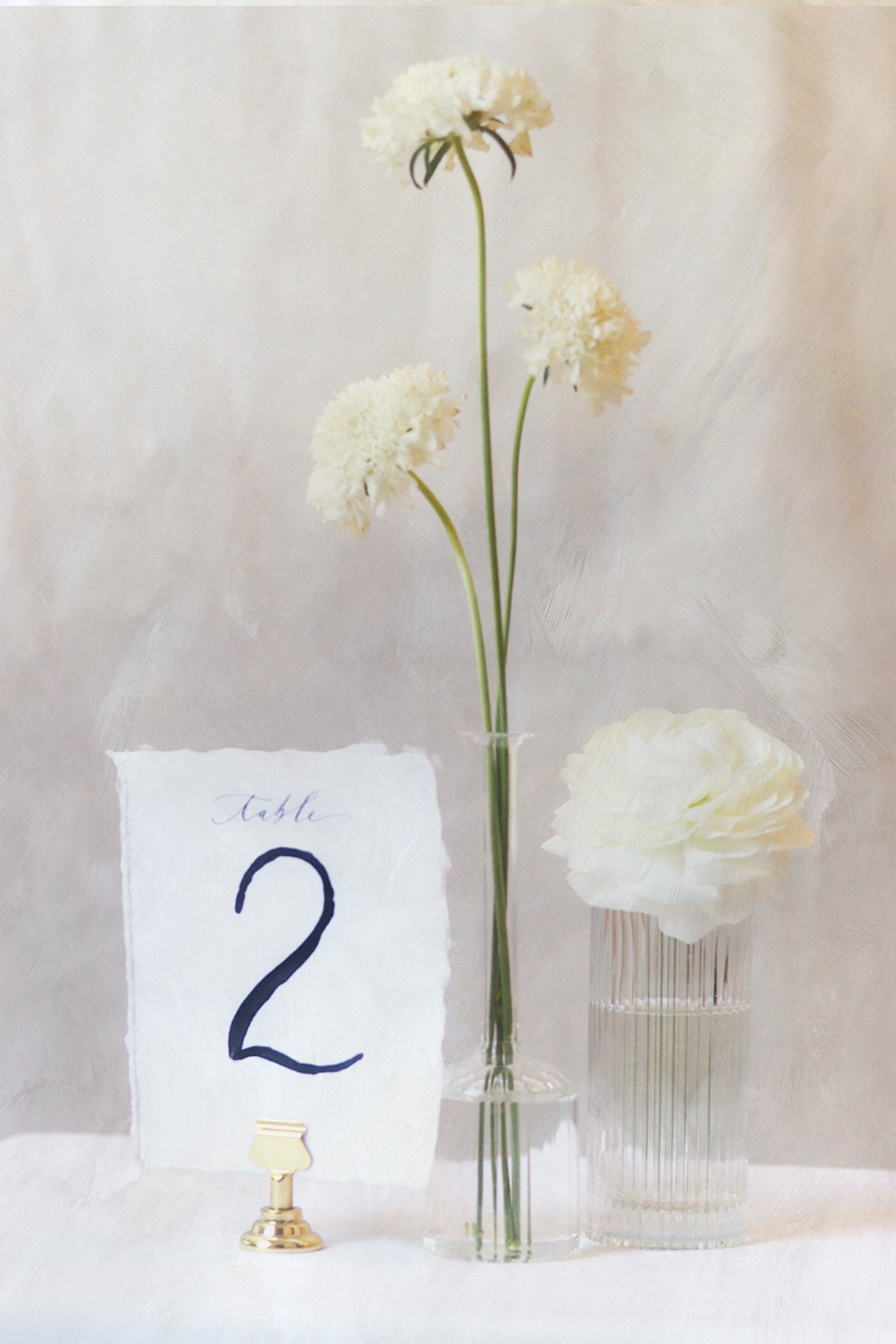 Handmade Paper Table Numbers | PURCHASE – Creative in Bloom