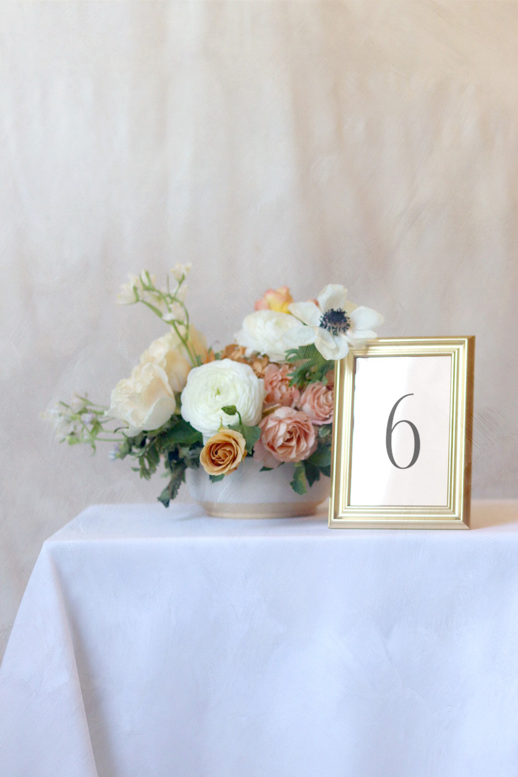 Traditional Gold Table Numbers | RENTAL – Creative in Bloom